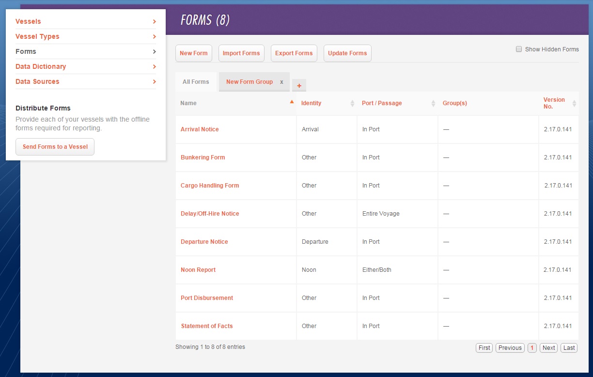 IMOS - Forms & Form Groups